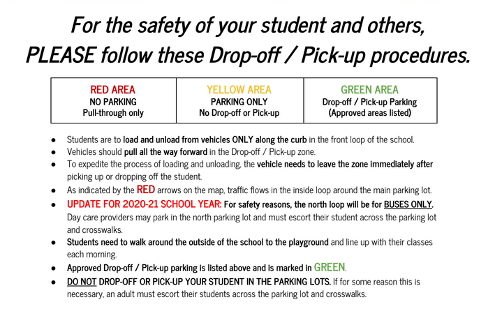 Drop-off and Pick-up Procedures – Blackridge Elementary